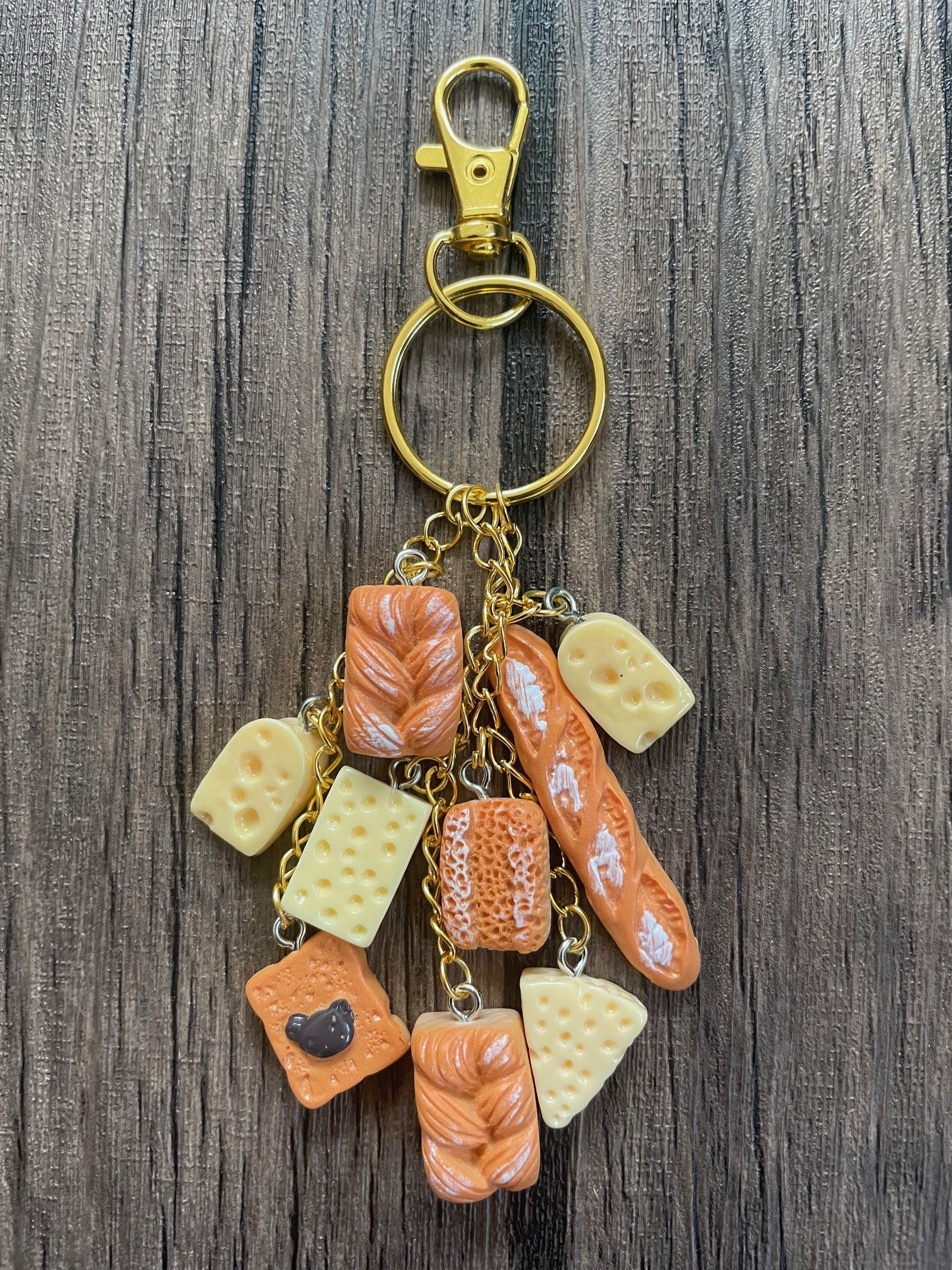 Love Cheese Gold Bag Charm – Sarita Bastone