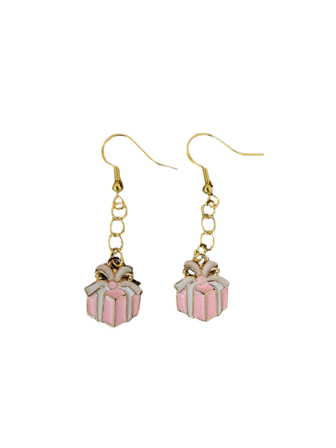 Pink Present Earrings with Gift Box – Sarita Bastone
